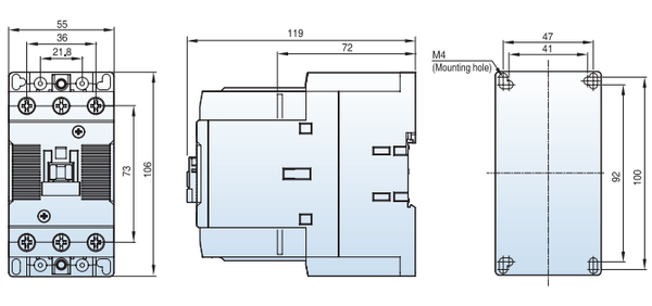 Contactor MC-65a 3P 65A (2a2b) LS