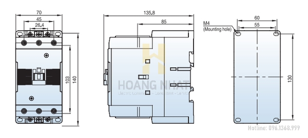 Contactor MC-75a 3P 75A (2a2b) LS