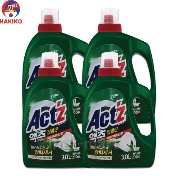 Nước Giặt Quần Áo Actz 3L+200Ml Diệt Khuẩn ( Anti - Bacteria) 안티박 액체세제