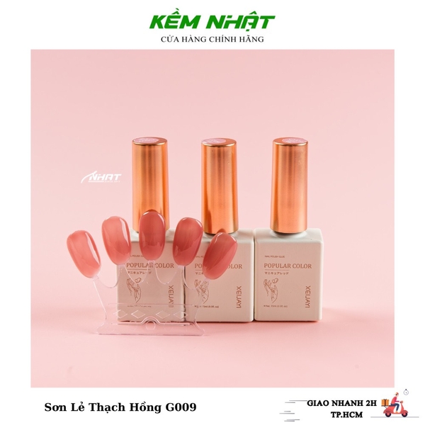 Sơn Gel Lẻ Thạch Hồng XEIYAJI G009 - Kềm Nhật