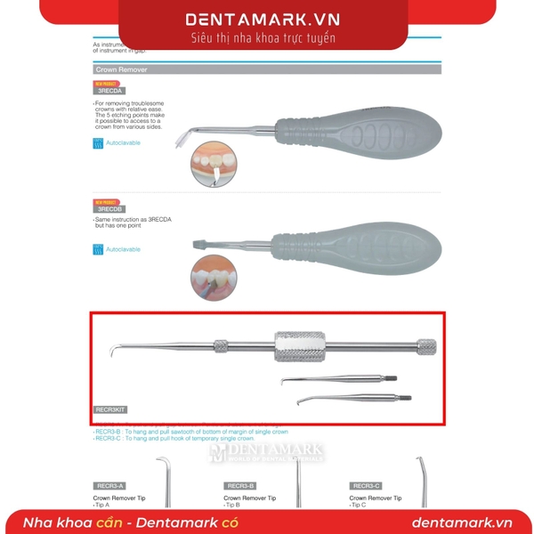 Bộ tháo mão – Crown Remover Osung (Bộ)