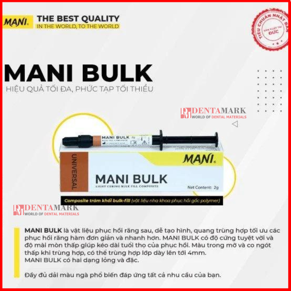Composite lỏng trám khối MANI BULK - Tuýp 2g