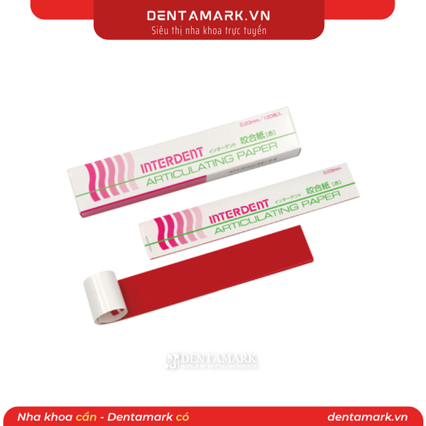 Giấy cắn Interdent (Articulating Paper) - インターデント