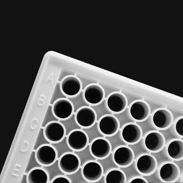 96-well microplate, transparent flat bottom, medium binding force