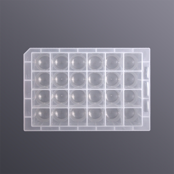 8.0ml 24-well V-bottom transparent deep-well plate, sterile