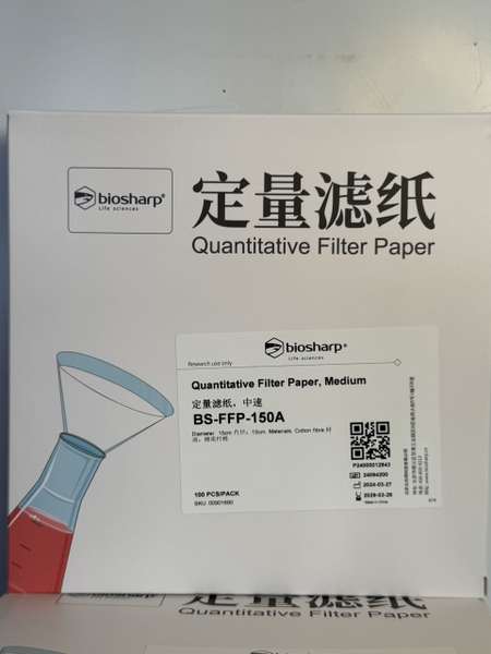 Giấy lọc định lượng, chảy trung, (Quantitative filter paper), 100 chiếc/hộp, đk 11cm, 15cm, 18cm