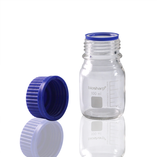 Chai trung tính (Glass media bottle) thủy tinh chịu nhiệt, thương hiệu: Biosharp