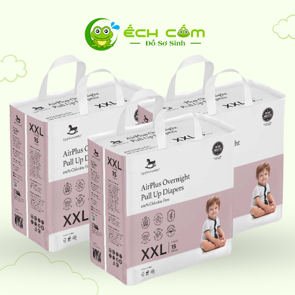 Bỉm quần đêm Applecrumby Overnight Mini Pull Ups size XXL - 15 miếng (>18kg)