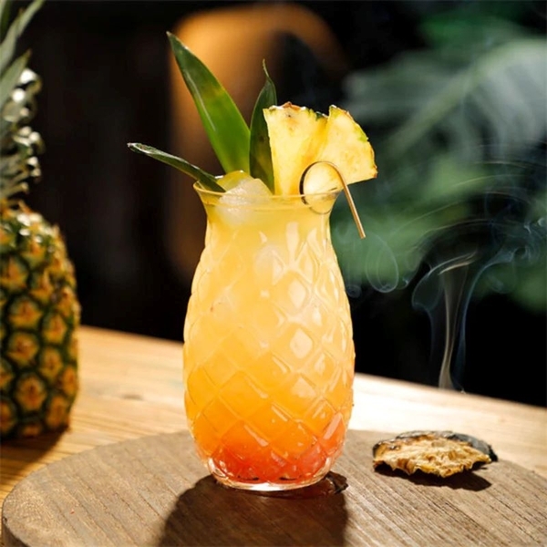 Ly thủy tinh Onis Tiki Pineapple 505ml - THAI SA HOSPITALITY