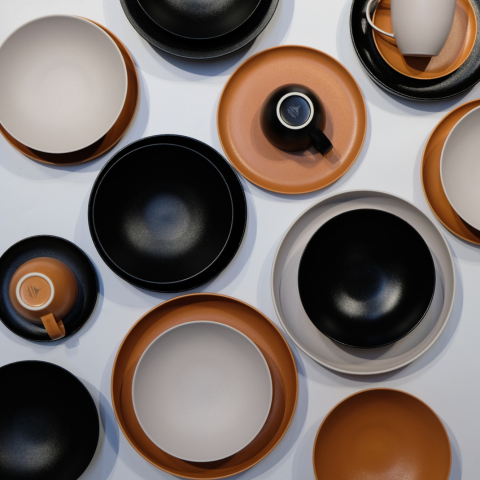 Đĩa sứ Baralee FINE PLUS Coupe Plate 26cm Light Grey Sand - THAI SA ...