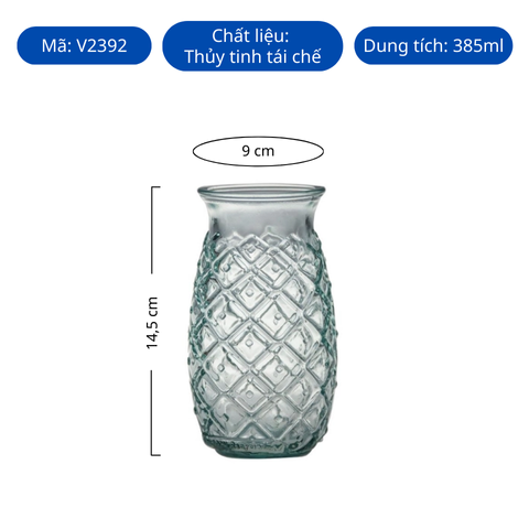 Ly thủy tinh tái chế VSM Vaso Piña Conico 385ml - THAI SA HOSPITALITY