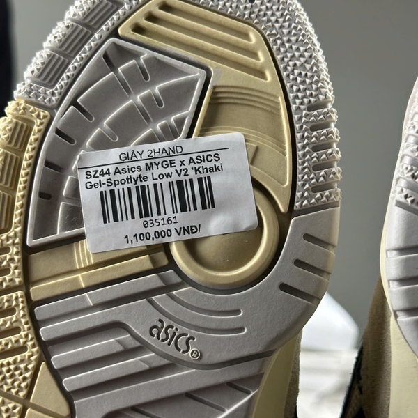 SZ44 Asics MYGE x ASICS Gel-Spotlyte Low V2 'Khaki Black' 1203A261-200 ...