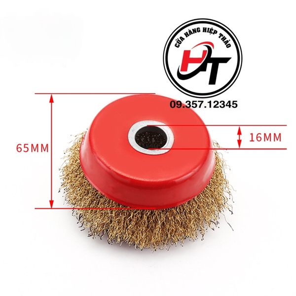 Chổi đánh rỉ sắt chén cước bát rỉ sét lắp máy mài cầm tay CDR-BAT Kim ...