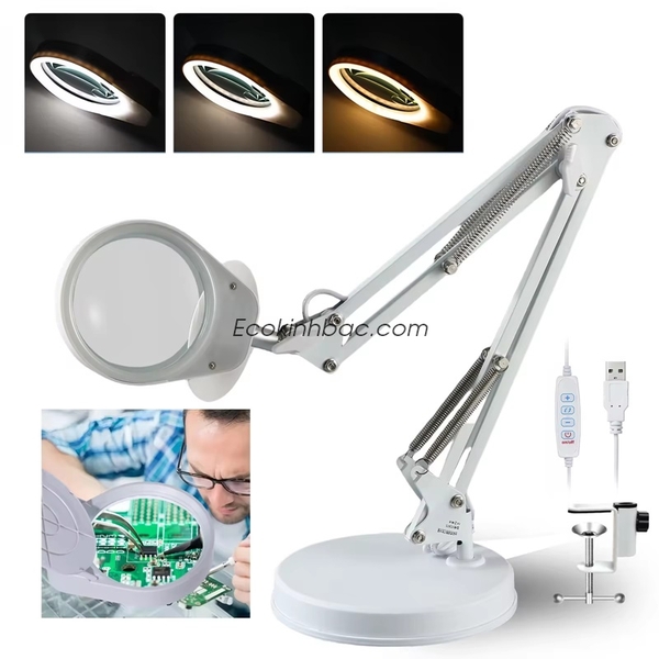 Kính lúp để bàn PD97ST. Độ phóng đại 5x, ứng dụng trong công nghiệp soi ...