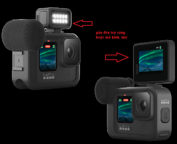 Media Mod cho Gopro 11 / Gopro 10 / Gopro 9 Black - Chính hãng Giá Tốt