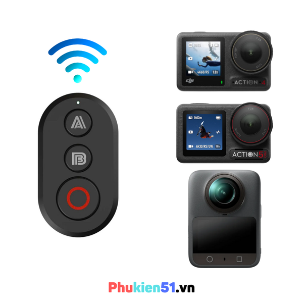 Remote mini cho Action 5 Pro 4 3 siêu nhỏ gọn- Phụ Kiện 51