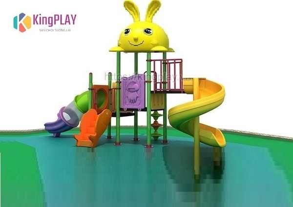 Cầu trượt mái thú Kingplay số 8 King Play Thiết Bị Vui Chơi Ngoài Trời Cao Cấp