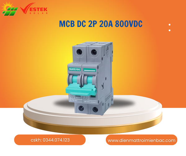 MCB DC 2P 20A 800VDC