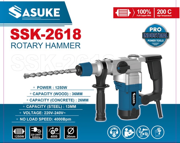 Máy khoan búa 2 chức năng SSK-2618 | TNT VIỆT NAM