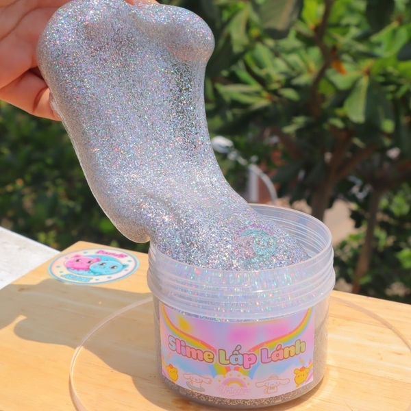 Slime Kim Tuyến Hologram Lấp Lánh Màu Trắng Bạc Kèm Charm,Activator ...