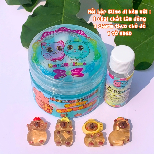 Capybara Slime Trong Suốt Màu Xanh Dương Đồ Chơi Clear Slime Capybara ...