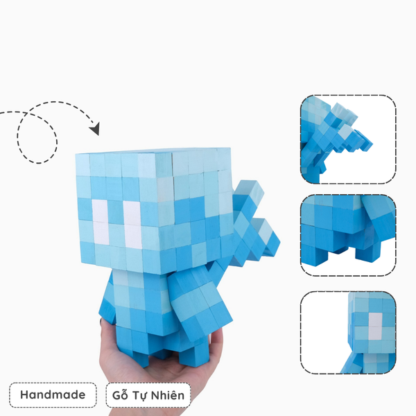 p8. Mô Hình Gỗ Minecraft Allay (Art Toy)