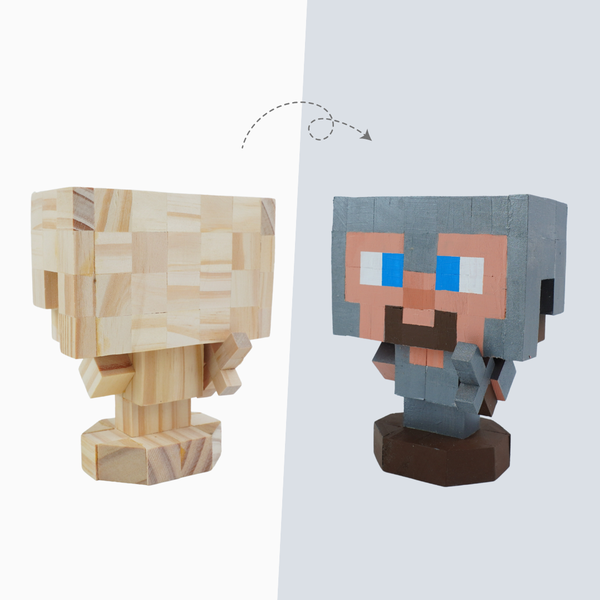 (DIY) Kit Tô Màu Minecraft Steve 2