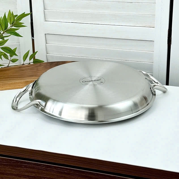 Chảo chống dính tổ ong hai quai Chockmen 32cm CKM232 xịn đẹp