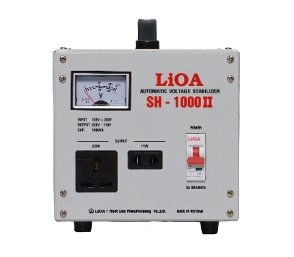 Ổn áp LiOA 1KVA SH-1000II (150v-250v) 1 pha Ổn Áp LiOA Nhật Linh