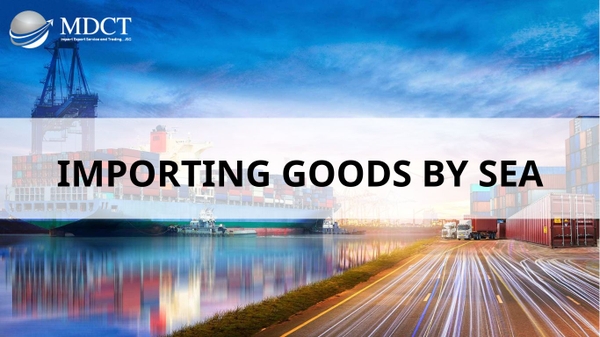 THE PROCESS OF IMPORTING GOODS BY SEA MDCT - Moving forward