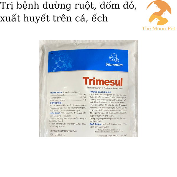 VMD Trimesul cá [100 gr] các chứng nhiễm khuẩn trên cá ếch ...