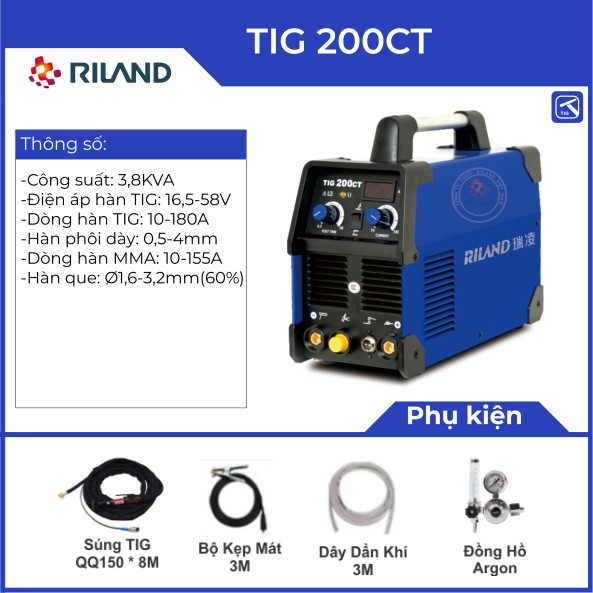 Máy hàn Riland TIG-MMA 200CT Điện máy Gia Thịnh