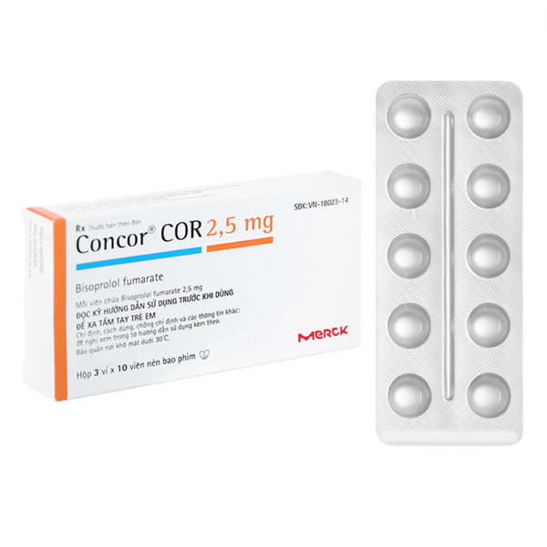 CONCOR 2.5mg Merck Nam Việt