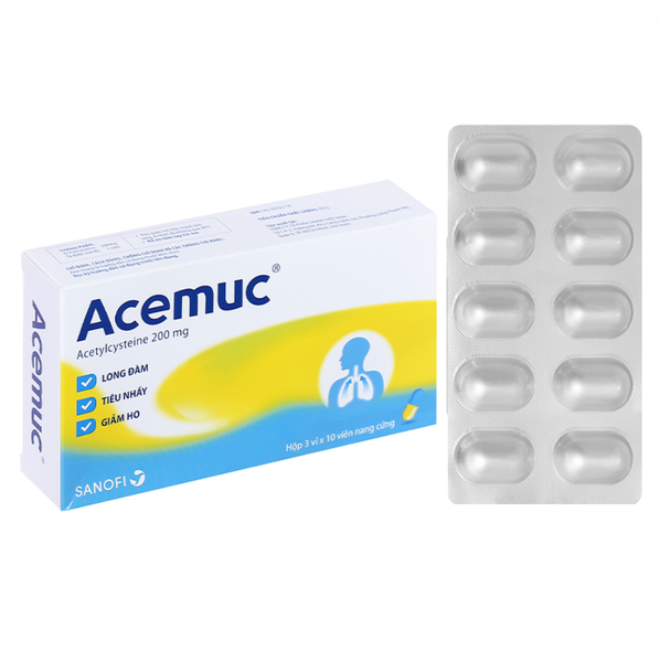 Acemuc 200mg (Vỉ) Sanofi Nam Việt