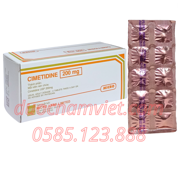 Cimetidine 200mg Ấn Độ Nam Việt