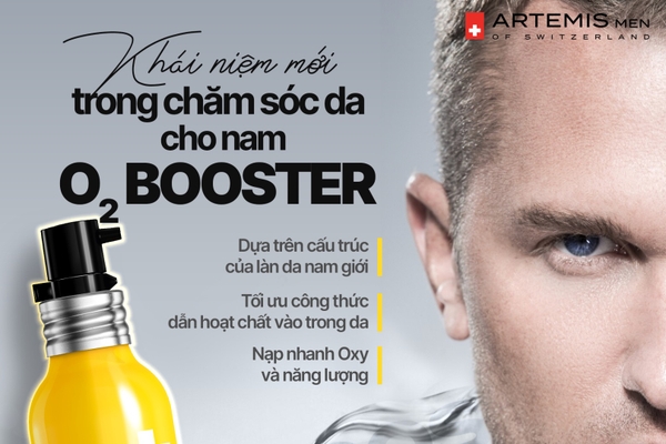 O2 BOOSTER - Khái niệm mới trong chăm sóc da nam giới | Artemis Men Vietnam