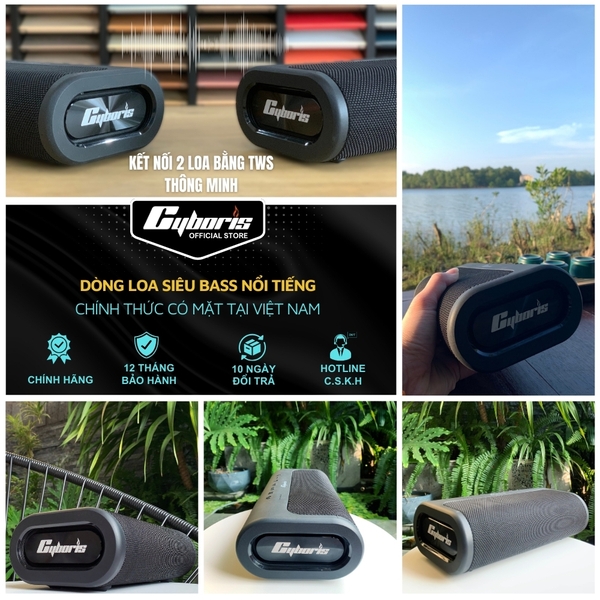 Loa Bluetooth Cyboris-T9 80W - Âm thanh siêu Bass