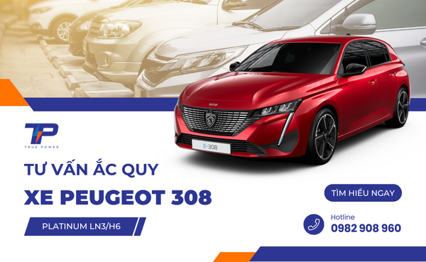 Tư vấn ắc quy xe Peugeot 308: Bảng giá và thông số kỹ thuật