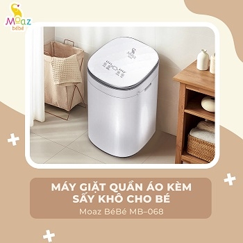 MOAZ - MÁY GIẶT KÈM SẤY KHÔ MINI MB-068