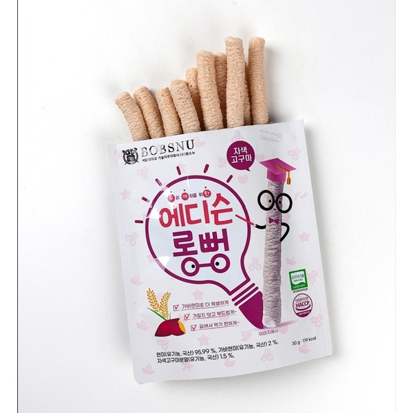 BOBSNU - 6M+BÁNH QUE DÀI HỮU CƠ