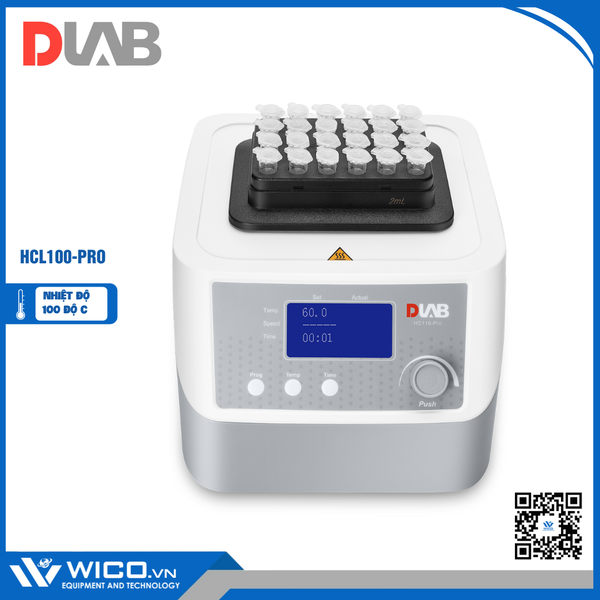 Máy Ủ Nhiệt Khô Dlab - Mỹ Mini HCL100 | Nắp Cách Nhiệt | Wico Việt Nam