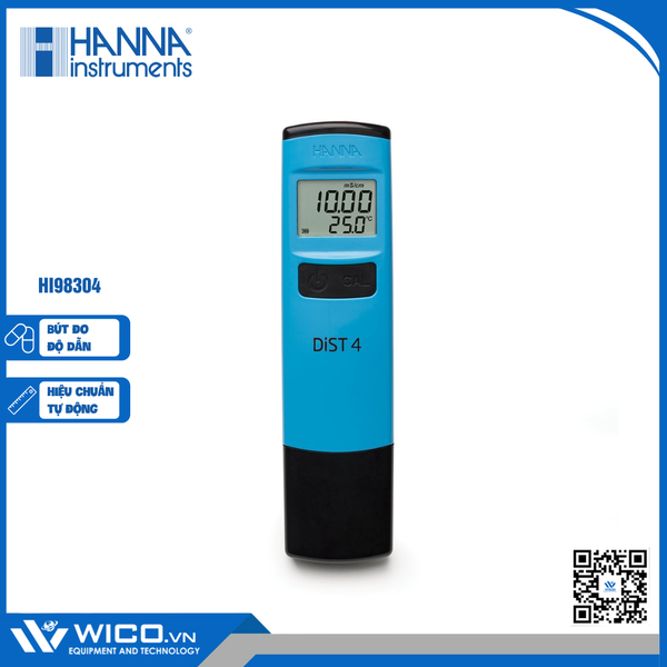 Bút Đo Độ Dẫn/Nhiệt Độ Thang Cao Hãng Hanna HI98304 | Wico Việt Nam