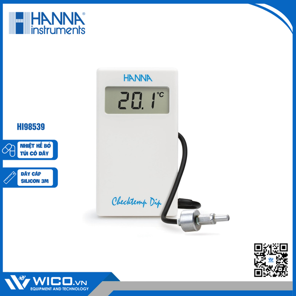 Nhiệt Kế Bỏ Túi Checktemp Dip Có Dây Nhúng Chìm Hãng Hanna HI98539 ...