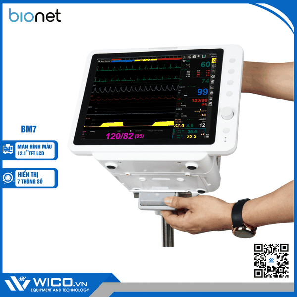 Monitor Theo Dõi Bệnh Nhân Bionet - Hàn Quốc BM7 | Wico Việt Nam
