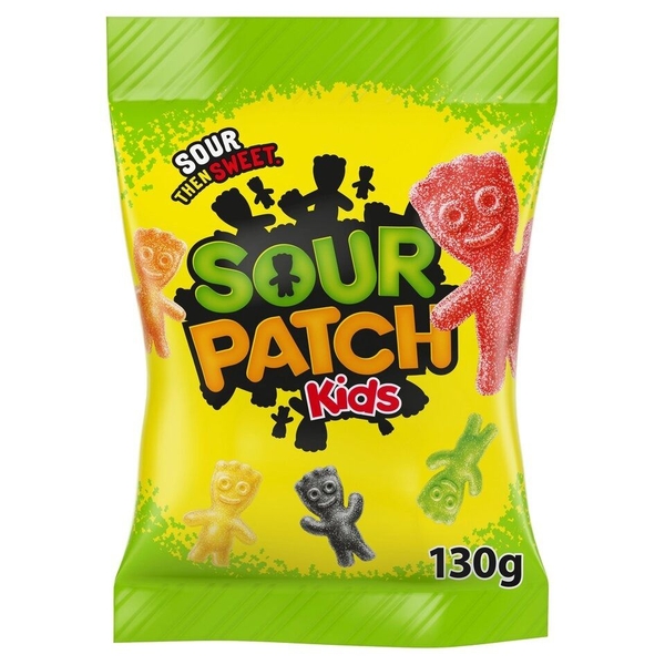 Kẹo Dẻo Trái Cây SOUR PATCH KIDS Original Soft & Chewy Candy, Gói 130g