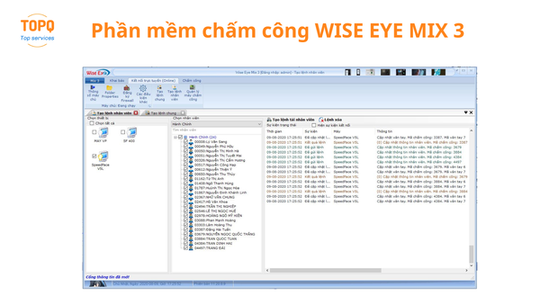 Phần mềm chấm công Wise Eye Mix 3 cài đặt và sử dụng