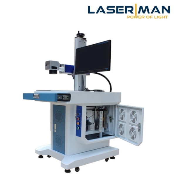 Máy khắc Laser Fiber khung bàn nhỏ gọn nguồn MAX LaserMan.vn