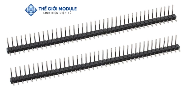 Hàng rào đực chân cong 1X40-2.54MM (Male RA) | Thế Giới Module
