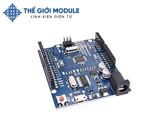Arduino UNO R3 SMD cổng micro USB (kèm cáp) | Thế Giới Module