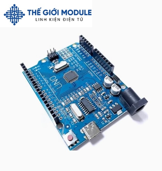 Arduino UNO R3 SMD cổng Type-C (kèm cáp) | Thế Giới Module